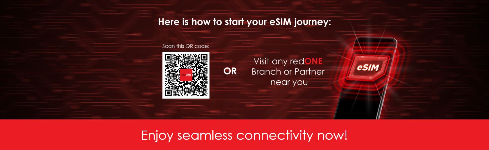 eSIM redONE - The Lowest Postpaid & Prepaid Plans | redONE Mobile