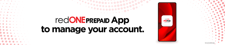 Download redONE App to reload and data top up