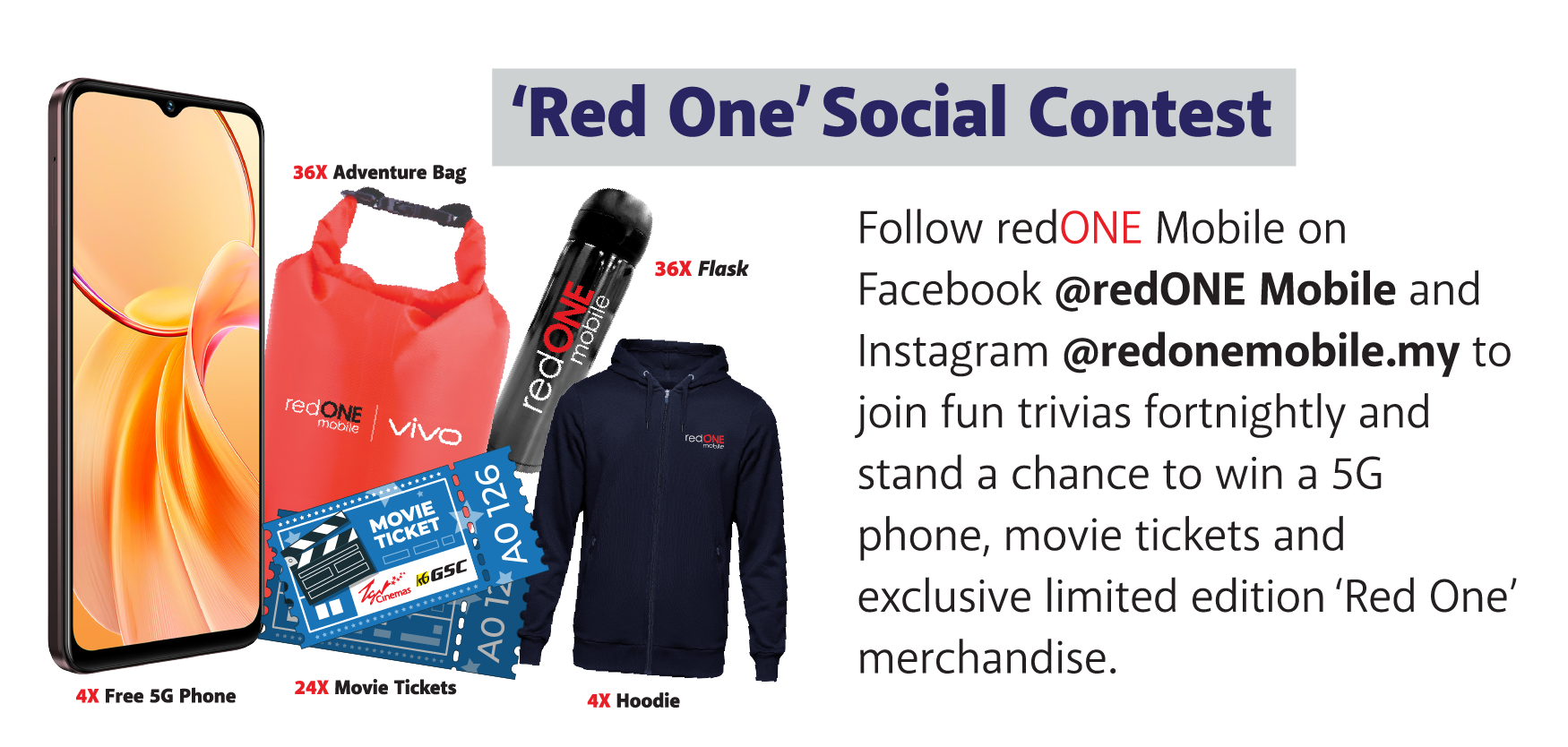 FREE 5G phone & exclusive 'Red One' merchandise!
